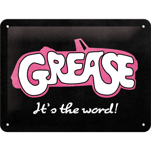 Grease It's the word! - Metallskilt - RETRONORGE.NO